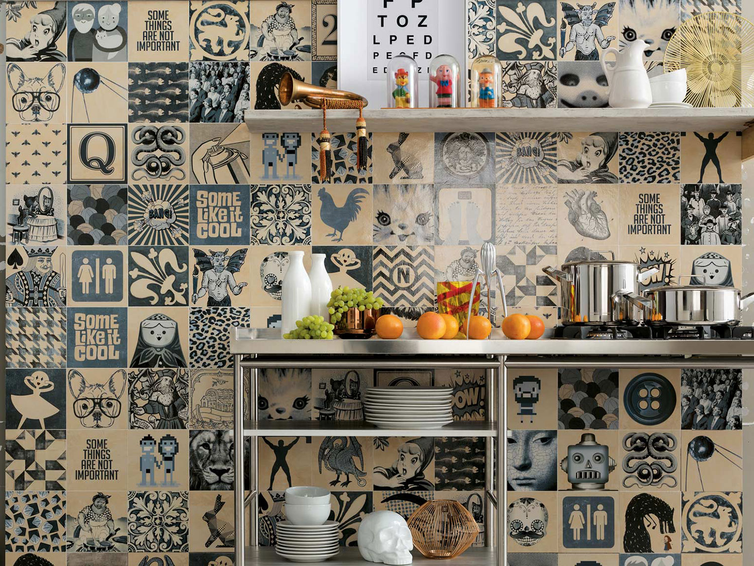 Kitchen Tiles that looks like Azulejos | Majolica effect tiles