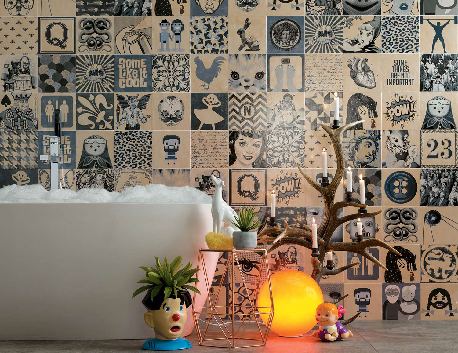 Small Size Ceramic Tiles for Bathroom | Novoceram