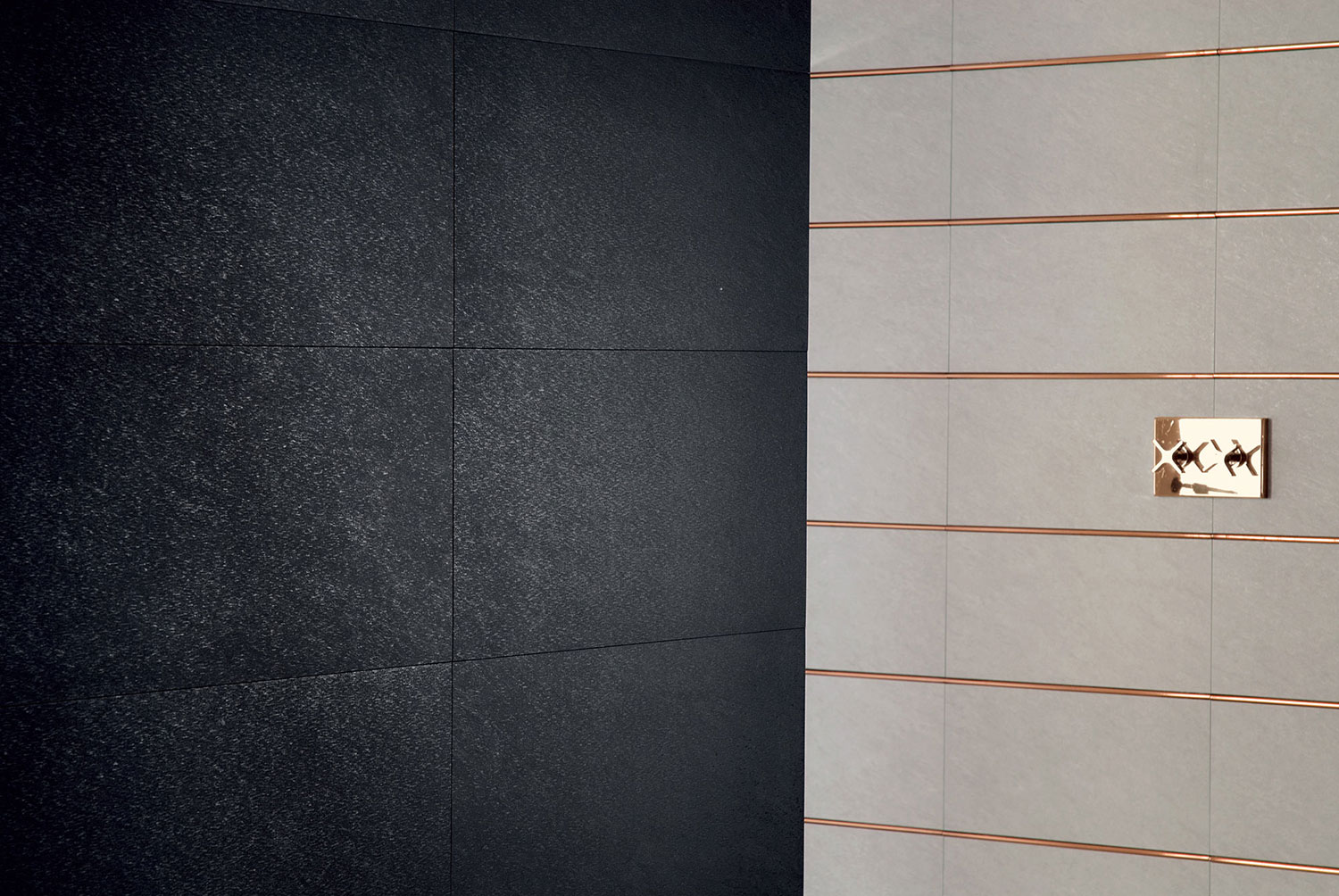 Black Tiles that looks like Stone | Novoceram Stone effect Black tiles