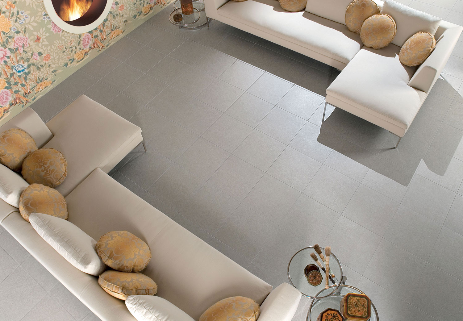 Ivory Tiles that looks like Modern | Novoceram Modern effect Ivory tiles