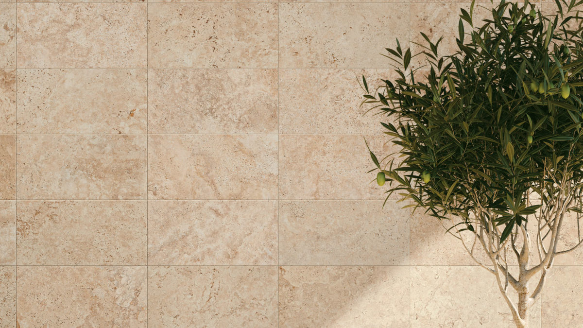 Tiber: Travertine stone effect tiles - Novoceram tiles looks like ...