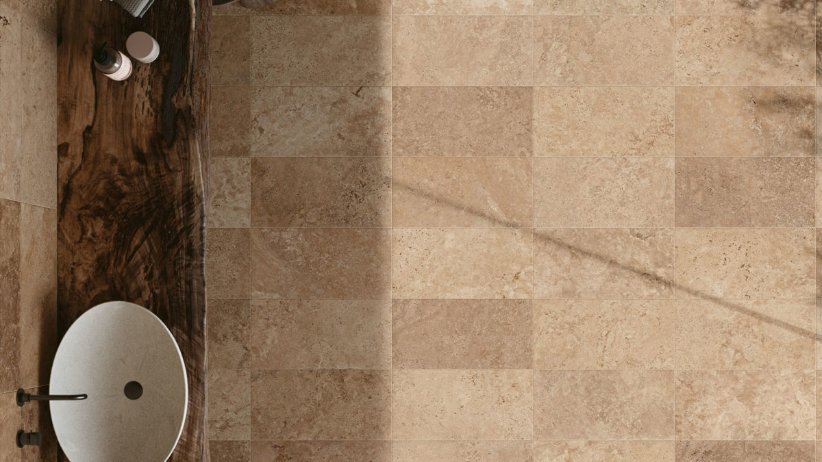 Tiber: Travertine stone effect tiles - Novoceram tiles looks like ...