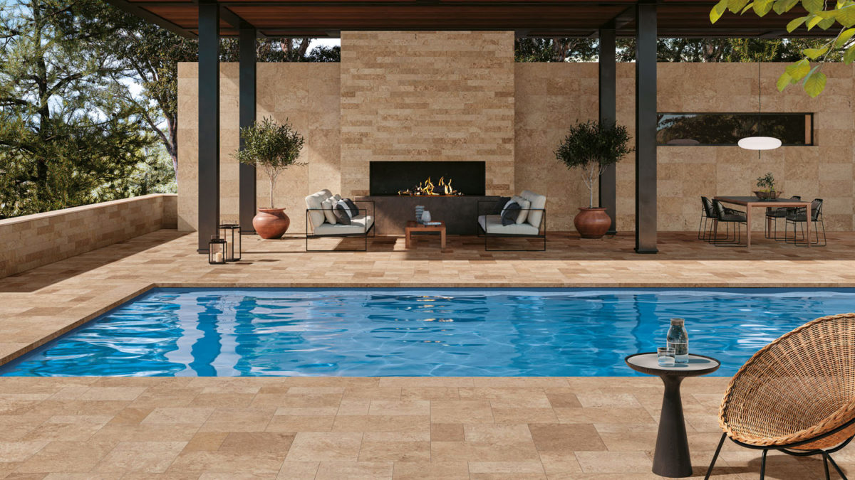 Tiber: Travertine stone effect tiles - Novoceram tiles looks like ...