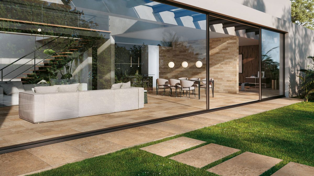 Tiber: Travertine stone effect tiles - Novoceram tiles looks like ...