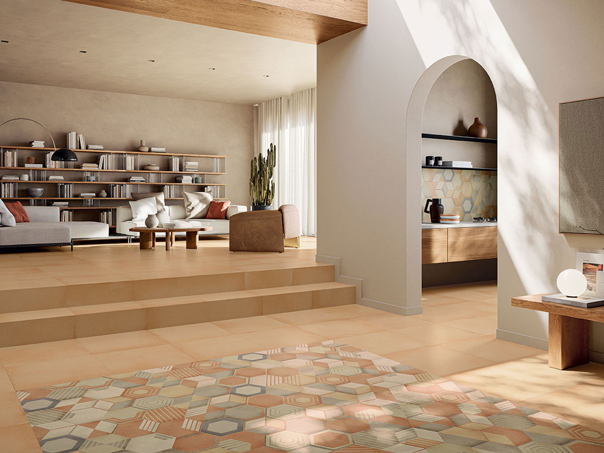 Tomette Tile: the tomette imitation tile of Novoceram