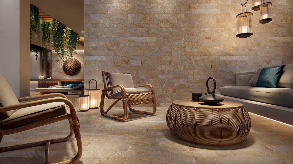 Zephyr, stone look ceramic tiles