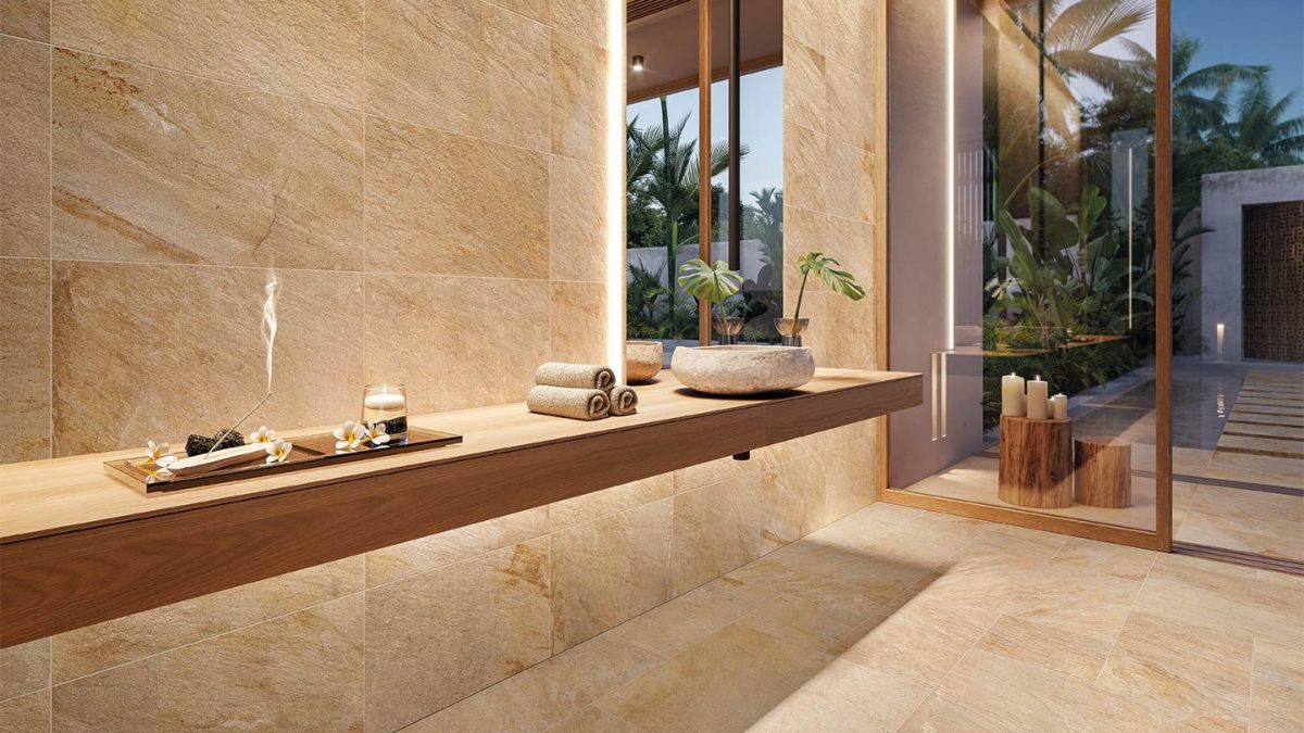 Zephyr, stone look ceramic tiles